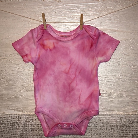 One Pieces | Custom Pink Tye Dye Baby Onesie | Poshmark